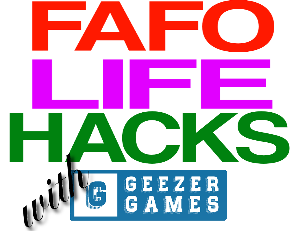 Don’t miss this great FAFO life hack from Geezer Games – FunkySpectrum